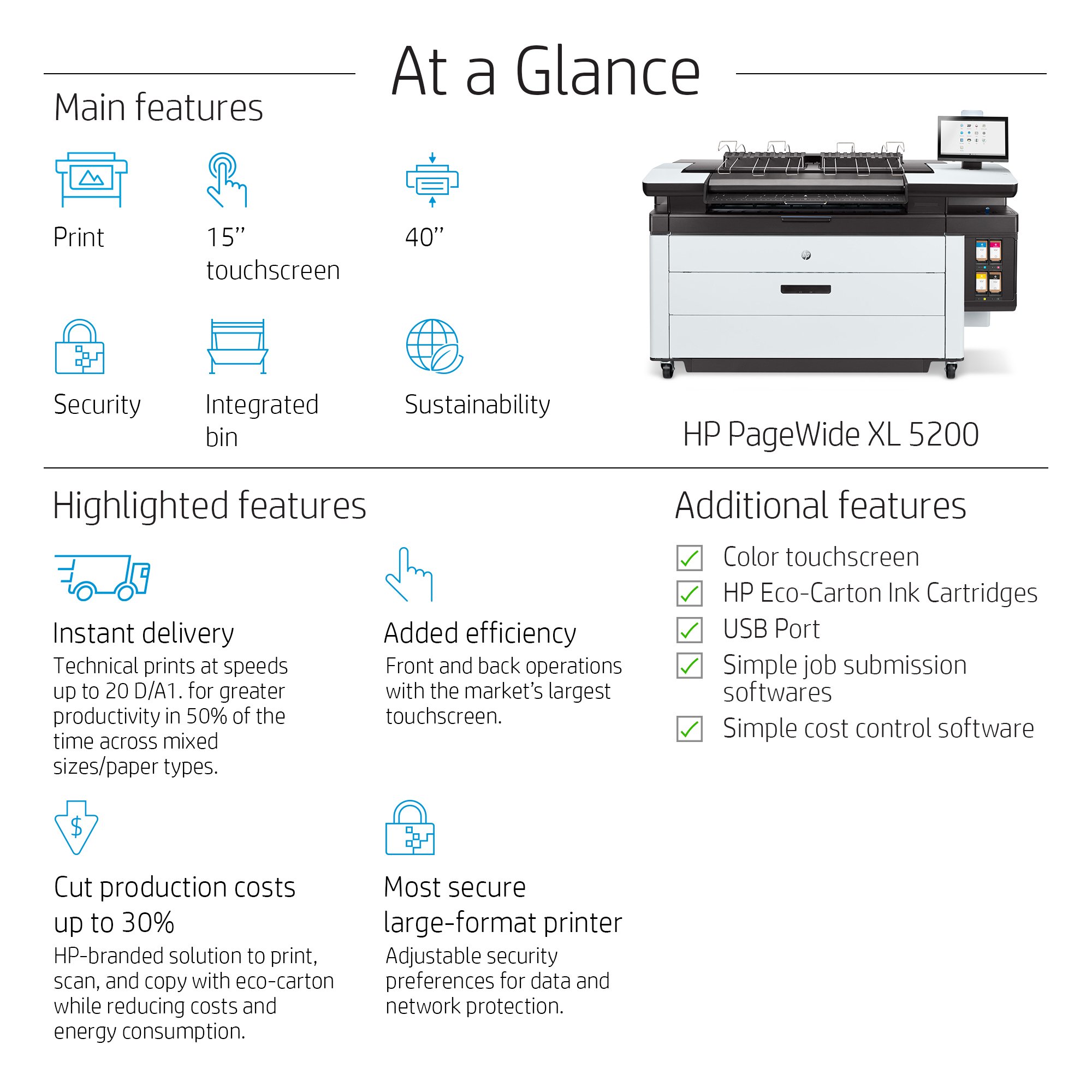 HP PageWide XL 5200 Printer